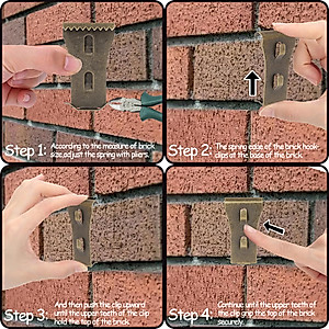 10pcs Brick Wall Hanger Clips - Heavy Duty Siding Hooks for Hanging Outdoor Pictures & Home Decor (No Drilling Required)