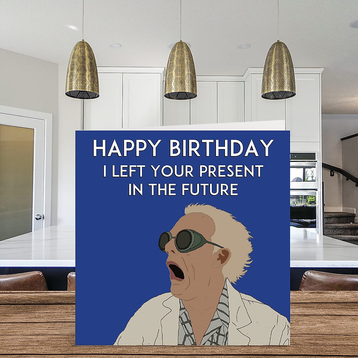 Funny Birthday Cards for Women Men - Great Scott - Happy Birthday Card for Mom Dad Papa Pops Brother Sister Grandma Grandpa Uncle Step Dad, 5.7 x 5.7 Inch Joke Humor Rude Greeting Cards
