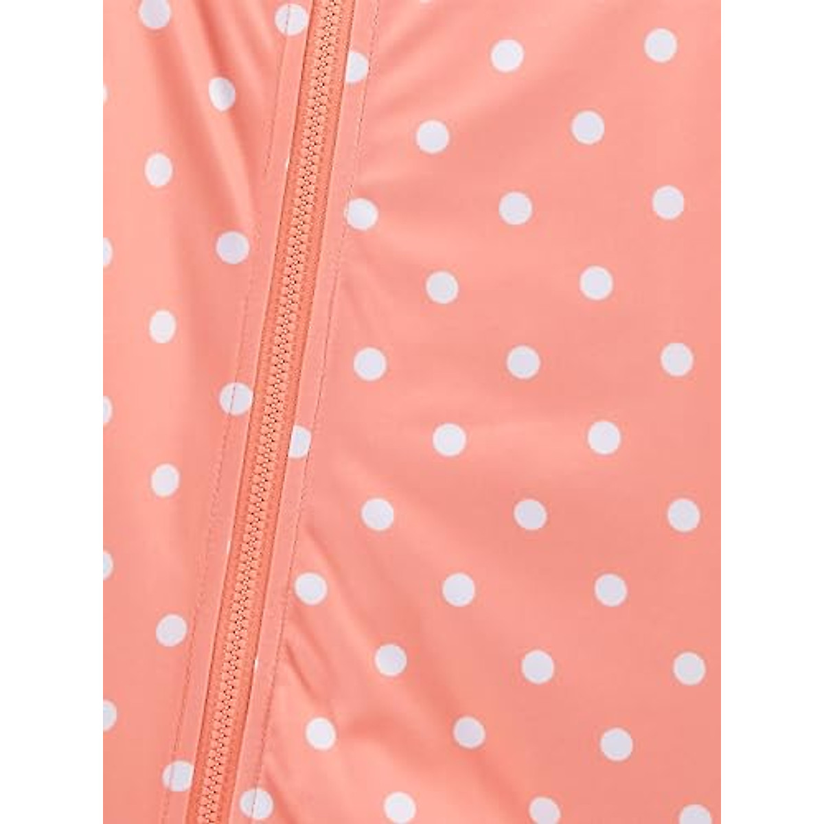 Simple Joys by Carter's Girls' 2-Pack 1-Piece Zip Rashguards, Navy Sea Friends/Peach Dots, 6-9 Months