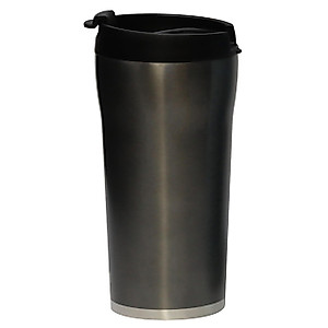 MIRA 12 oz Stainless Steel Insulated Travel Mug for Coffee & Tea - Vacuum Insulated Car Tumbler Cup with Spill Proof Twist On Flip Lid - Thermos Keeps Drinks Steaming Hot or Ice Cold - Gray Satin