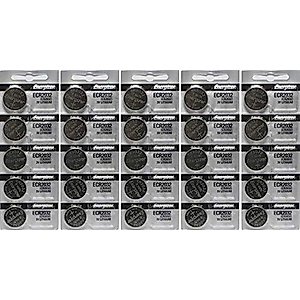 25 Energizer 2032 Battery CR2032 Lithium 3v (5 Packs of 5)