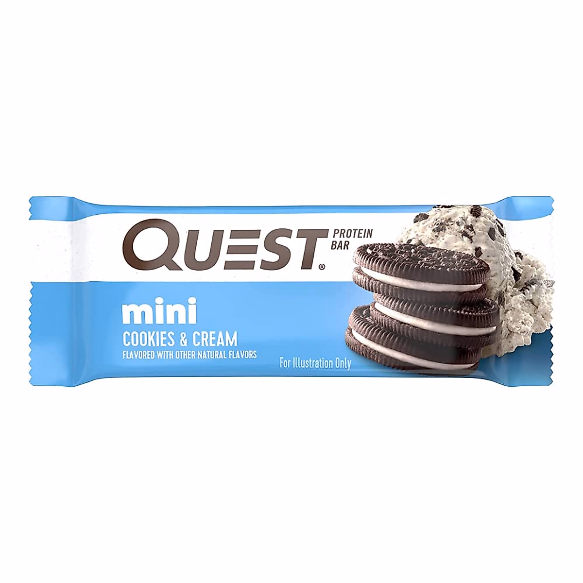 Quest Nutrition Chocolate Chip Cookie Dough Protein Bars, 12 Count & Mini Cookies & Cream Protein Bars, 14 Count & Mini Chocolate Chip Cookie Dough Protein Bars, 14 Count