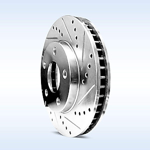 Power Sport Front Brakes and Rotors Kit |Front Brake Pads| Brake Rotors and Pads| Semi Metallic Brake Pads and Rotors - BLCF.68001.03