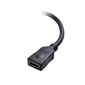 Cable Matters 2-Pack HDMI Keystone Jack Pigtail Cable in Black - 8 Inches