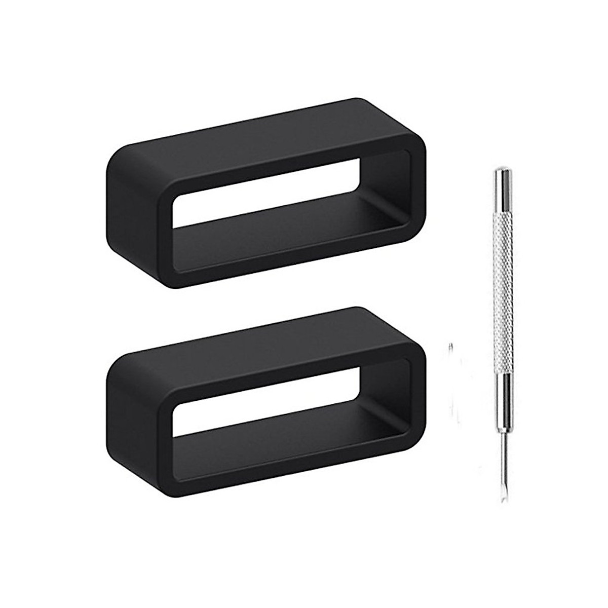 Chimei Rubber Watch Band Loop Sillicon Watch Strap Keeper Replacement Holder Ring 20mm