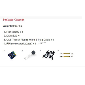Pioneer600 Expansion Board for Raspberry Pi 1 2 3 4 with USB to UART I/O OLED Display RTC AD/DA GPIO IR Sensor DS18B20 Components