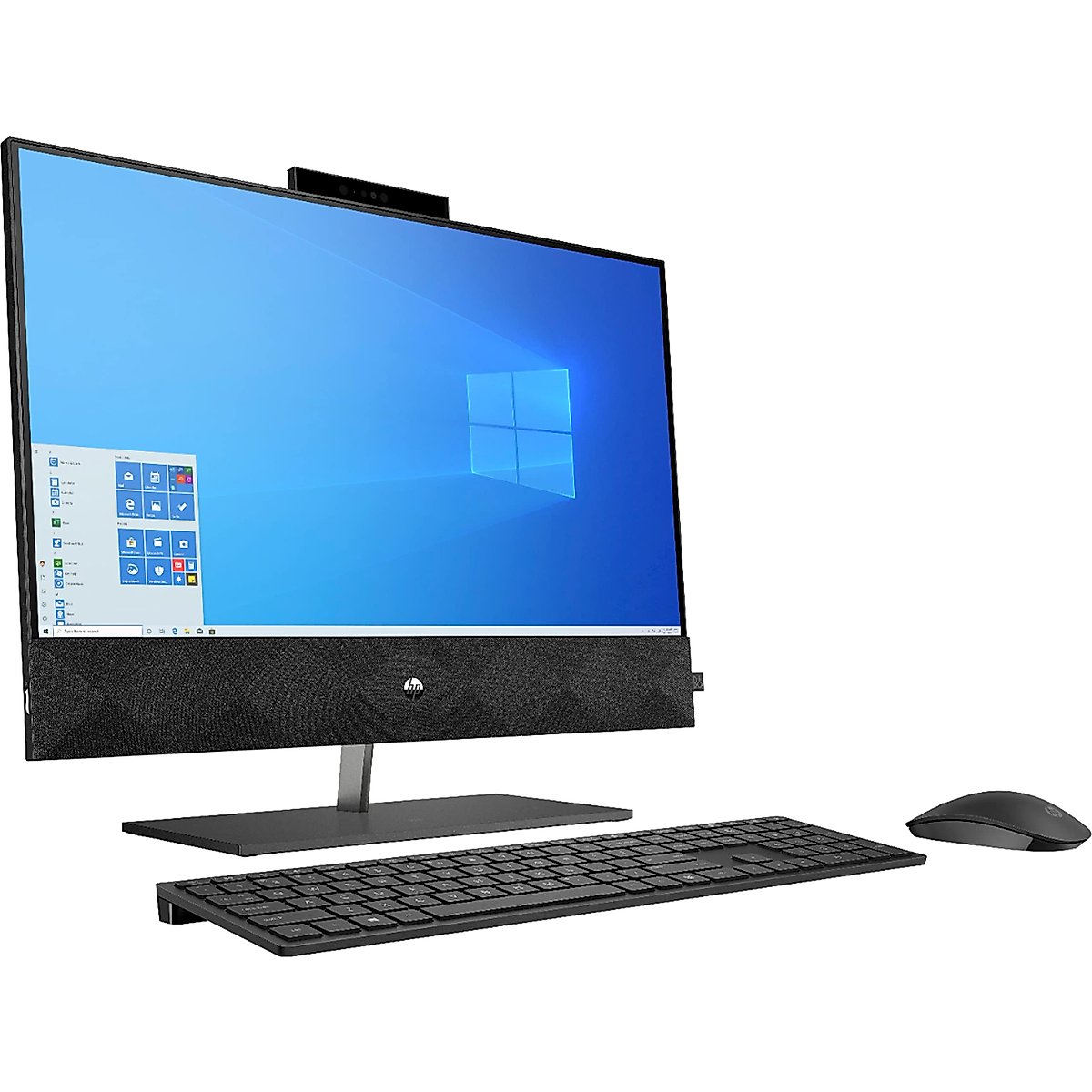 HP 23.8-inch Touchscreen All-in-One PC with Intel 10th Gen Processor, 64GB RAM, Windows 11 Pro, Bang & Olufsen Speakers, 3x USB 3.1, 3-in-1 Memory Card Reader, Keyboard/Mouse