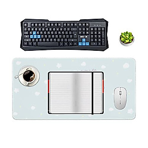 Extended Gaming Mouse pad, Large Gaming Mousepad, Cute Cartoon Desk Mat, Waterproof Anti-Dirty Skid Proof Lockrand Keyboard Mat, Computer Keyboard and Mice Combo Pads Mouse Mat, 60x30cm, 24x12 inch