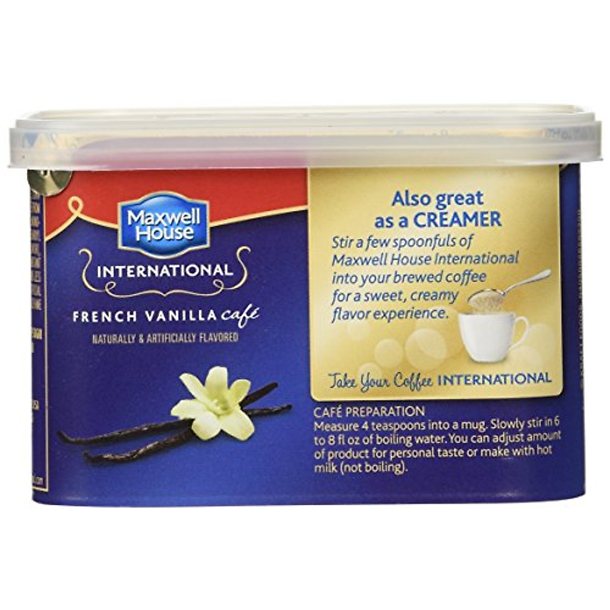 Maxwell House International Decaf French Vanilla Mix, 4 OZ