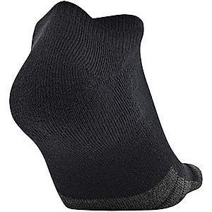 Under Armour Adult Performance Tech No Show Socks, Multipairs, Black (3-Pairs), Medium