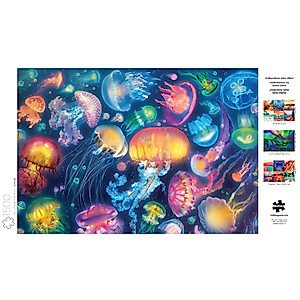 Buffalo Games - Eduard - Jellyfish Fantasy - 1500 Piece Jigsaw Puzzle for Adults Challenging Puzzle Perfect for Game Nights - Finished Puzzle Size is 38.50 x 26.50