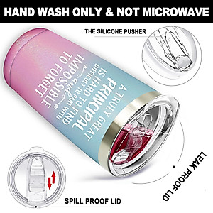 DOEARTE Principal Gifts - Principal Appreciation Gifts for Women - Principals Day, Teachers Appreciation Day, Christmas Gift for Principals - 20oz Tumbler