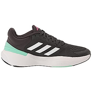 adidas Women's Response Super 3.0 Sneaker, Carbon/White/Pulse Mint, 9