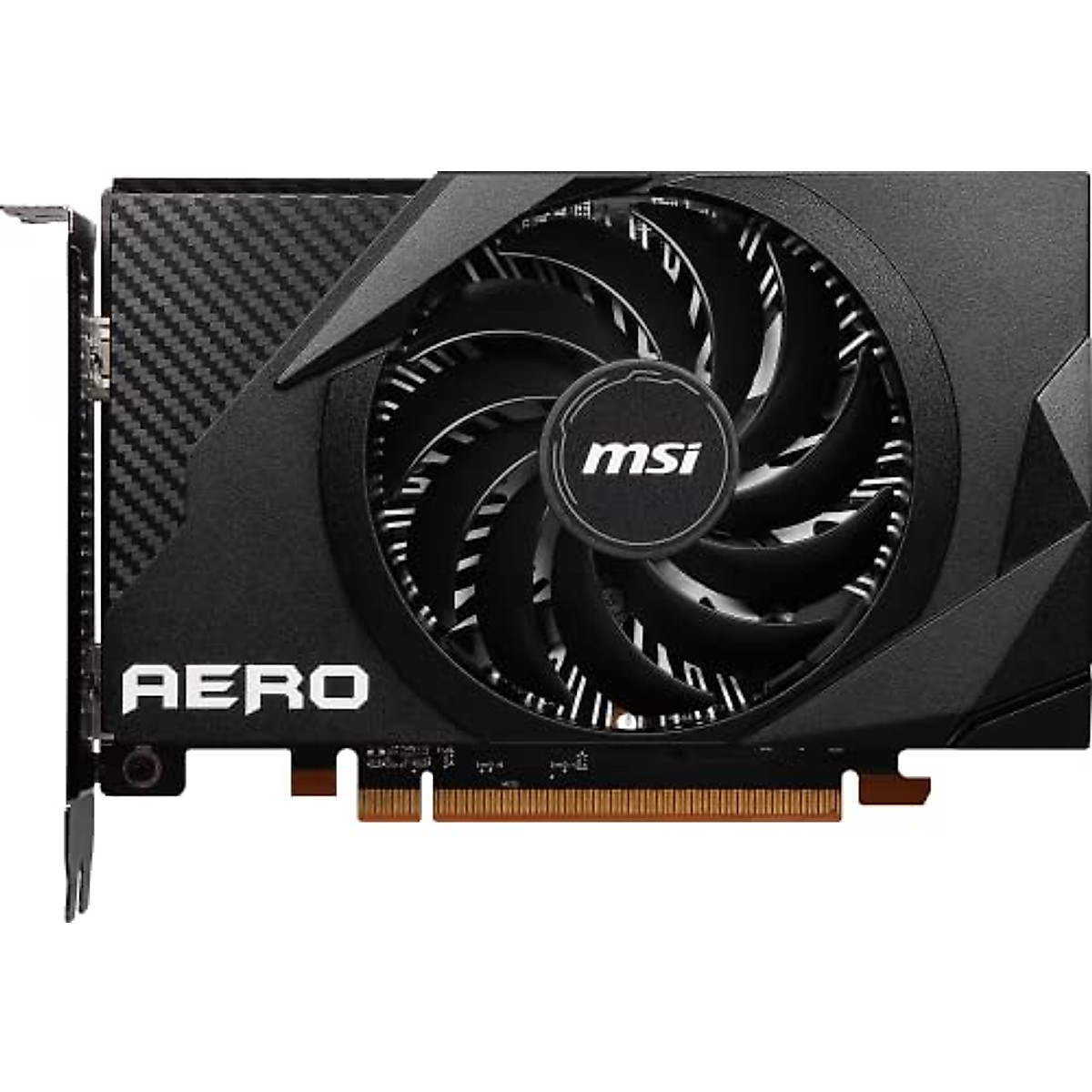 MSI Gaming Radeon RX 6400 64-bit 4GB GDDR6 DP/HDMI PCIe 4 Torx Single Fan FreeSync DirectX 12 VR Ready ITX OC Graphics Card (RX 6400 AERO ITX 4G)