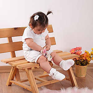 Ella Bonna Muslin Baby Booties 0-6 Months Slipper Toddler Shoes, Infant Baby Girl Booties, Baby Boy Slipper Socks, Cream