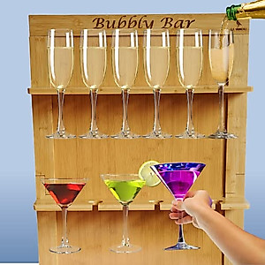 Champagne Wall Holder For Party, Wine Glass Rack, Wine Glass Holder, Champagne Tower Stand Wood, Champagne Stand Wine Glass Display. Mimosa Tower, Champagne Wall Stand For Party, Prosecco-12GLASSES