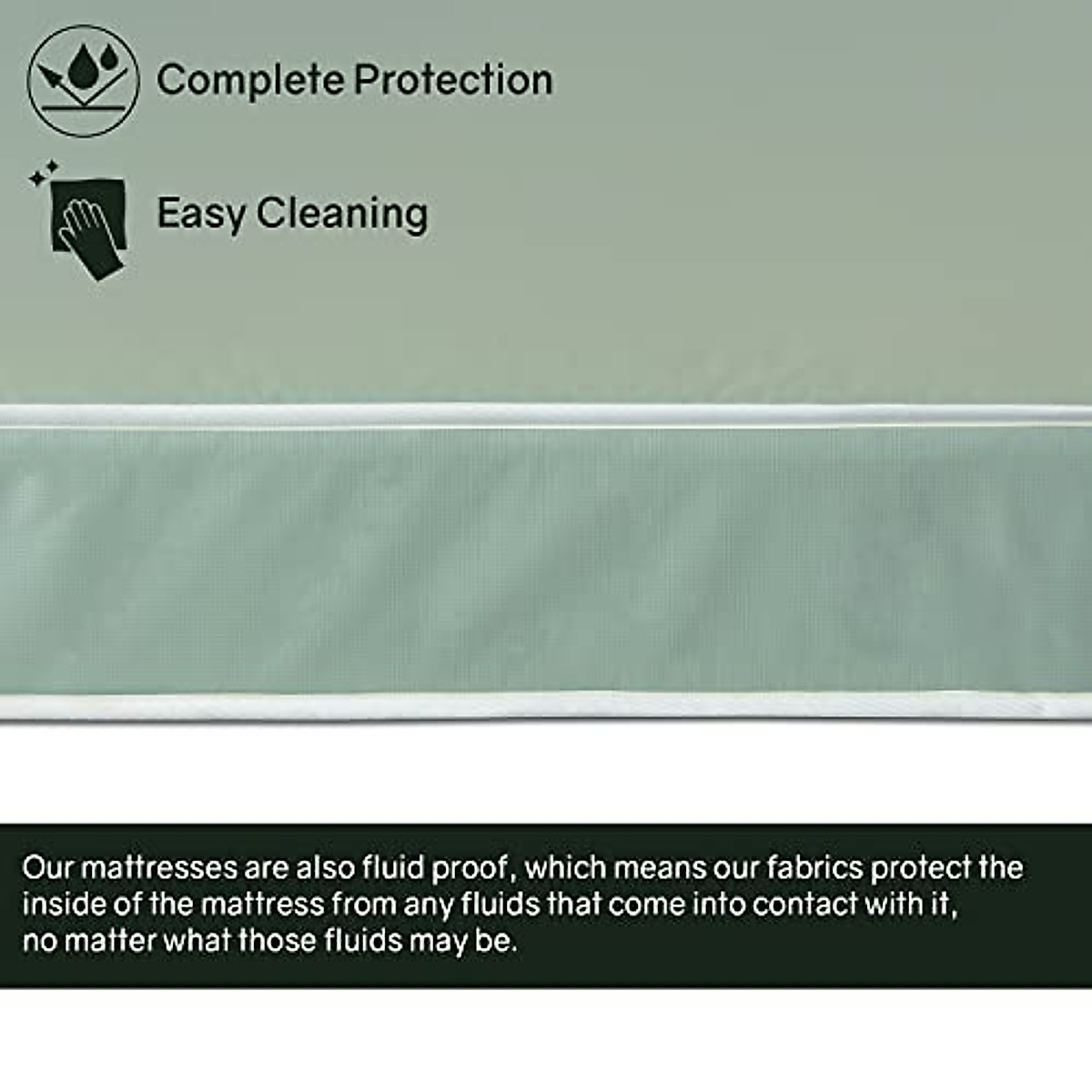 Mattress Solution 8-Inch Firm Double sided Tight top Waterproof Vinyl Innerspring Mattress and 4" Wood Traditional Box spring Set, Full