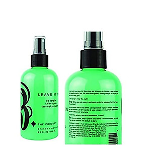 Anti-Frizz Detangler, Leave-In Conditioner For Dry And Damaged Hair, Leave-In Detangler, Thermal Spray With Incredible Shine-B. The Product Leave It In 8oz.