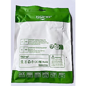 tisino 1/4" to XLR Cable, 6.35mm TRS to XLR Male Nylon Braid Quarter inch TRS to XLR Male Balanced Interconnect Microphone Cord Patch Cable - 3.3ft