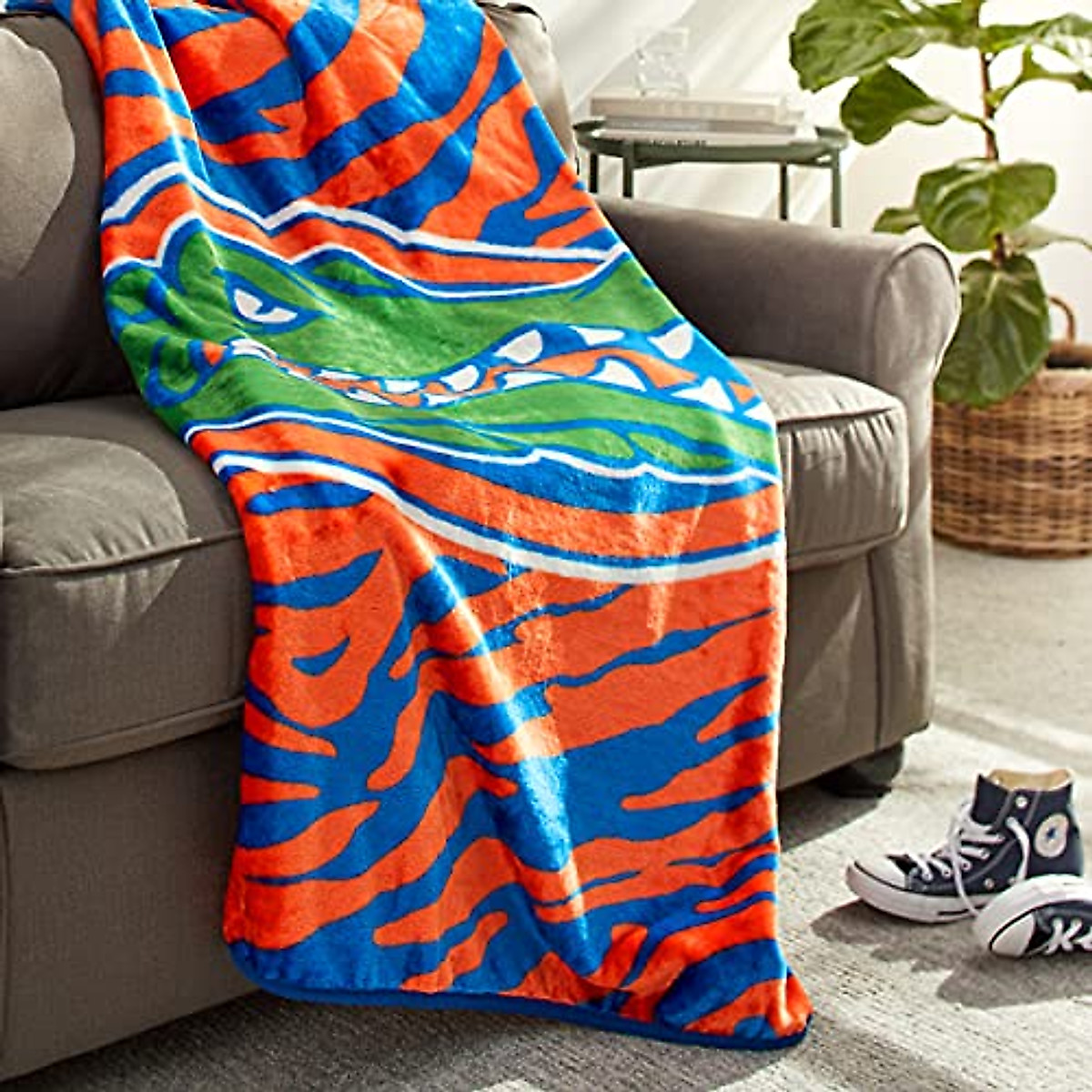College Covers Florida Gators Raschel Throw Blanket, 60 in by 50 in