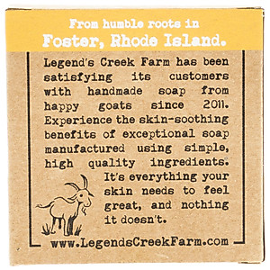 Legend's Creek Farm Goat Milk Soap - Cleansing Moisturizing Soap Bar for Hands and Body - 5 Oz Creamy Lather, Nourishing, Gentle Natural Soap for Sensitive Skin (Oatmeal, Milk & Honey, Pack of 1)
