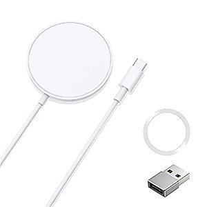 THREEKEY Magnetic Wireless Charger,15W Max Wireless Charging Pad,Compatible with MagSafe Charger for iPhone 14/14 Pro/14 Plus/14 Pro Max/iPhone 13/13 Mini/13 Pro/13 Pro max/AirPods pro (No Adapter)