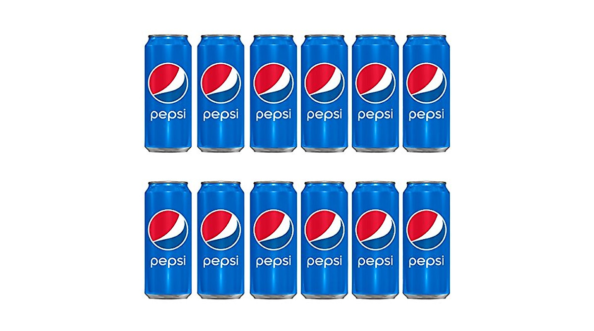 Pepsi 16 Ounce Cans - 12-Count Classic Refreshing Cola