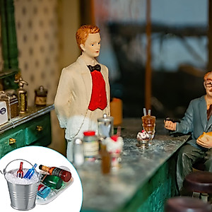 Waydress 200g Fakes Ice Cubes Miniature Dollhouse Clear Plastic Ice Cubes Doll House for Dollhouse Cups Sprinkle Decorations Fake Cake Dessert Beer Drinks Kitchen Food Accessories