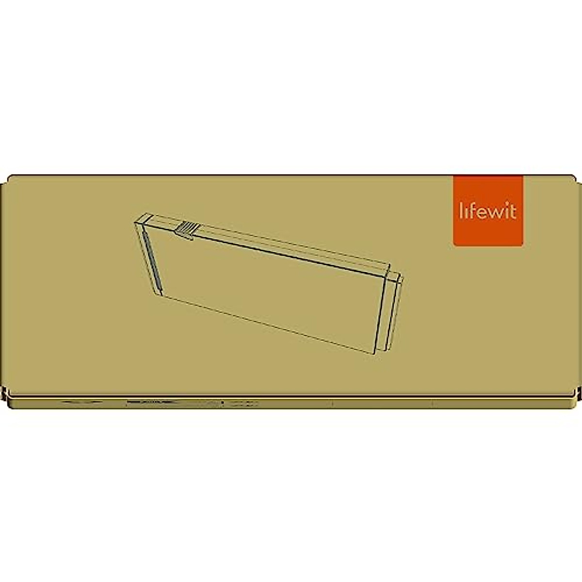 Lifewit 5 Pack Drawer Dividers Plastic 4" High, 11-17" Adjustable Drawer Organizers for Clothes, Expandable Dresser Separators in Bedroom/Bathroom/Kitchen/Fridge/Office Organization and Storage