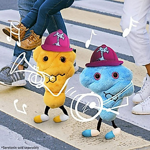 GIANTmicrobes Dopamine Plush, Neuroscience Gifts, Brain Gifts, Neurology Gifts, Psychology Gifts, Brain Surgery Recovery Gifts, Psychologist Gifts, Mental Health Gifts