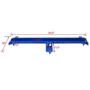 Motorcycle Dolly 1250 lbs. Widow Cruiser-Dolly Steel Motorcycle Dolly, 81.5" Extra Long Motorcycle Storage System Equipped with 6 Swivel Caster Wheels