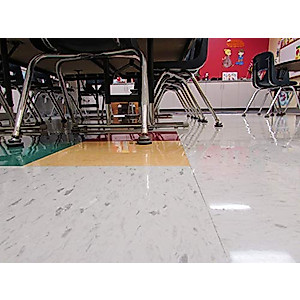 Quiet Glides with Dura Felt | 20 Count | Grey | Heavy Duty | Snaps On School Classroom Chairs and Desks | Eliminates Noise | Prevents Scuffs and Scratches