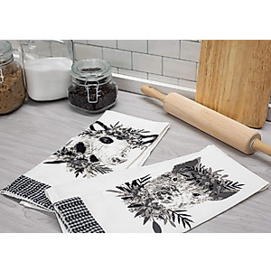 Barn Animals Embellished Dishtowels