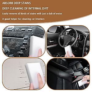 COMNICO 10 Pack Magic Sponge Cleaning Supplies Scrub Dish Dust Products Cleaner Professional Commercial Scrub Sponge for Kitchen Bathroom Bathtub Toilet Sink Furniture Floor Wall