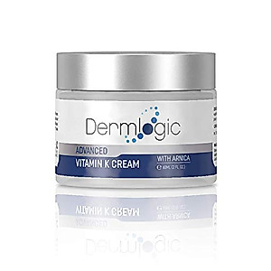 Vitamin K Cream- Moisturizing Bruise Healing Formula. Dark Spot Corrector for Bruising, Spider Veins & Broken Capillaries. Reduces Under Eye Dark Circles, Fine Lines, Puffiness, & Wrinkles with Arnica