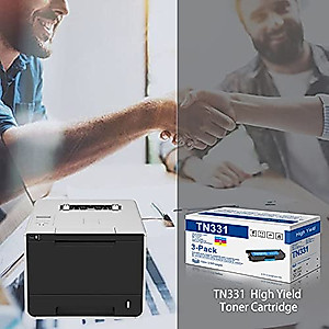3-Pack(1C+1M+1Y) TN331C TN331M TN331Y Toner Cartridge Replacement for Brother TN 331 TN-331 HL-L8350CDW HL-L8250CDN HL-L8350CDWT MFC-L8850CDW MFC-L8600CDW Printer