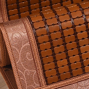 TBQATNTS Summer Sleeping Mat Foldable Summer Bed Mat Cool Sleeping Mattress Cooling Bed for Home School Dormitory,Brown,150 * 195cm