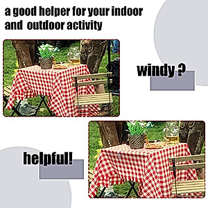 Patelai Upgrade Transparent Clear Tablecloth Clips, Plastic Table Cloth Hold Down Clips Table Cloth Holder for Christmas Home Wedding Party Indoor Outdoor Picnic