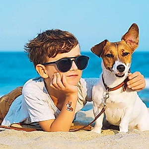 Fiomia Dogs Temporary Tattoo cartoon Sticker Face Decal Body Glitter for children kids girls Waterproof Removable 54 Designs 3 Sheets