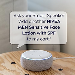 NIVEA MEN Sensitive Face Lotion with SPF 15, Broad Spectrum Sunscreen, 3 Pack of 2.5 Fl Oz Tubes