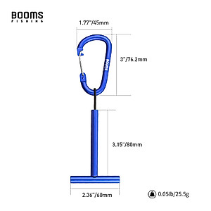 Booms Fishing SH1 Fly Fishing Tippet Spool Holder Blue 2pcs