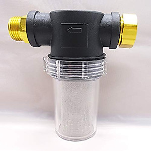 LOVHO Sediment Filter Attachment Garden Hose Pressure Washer Outdoor Gardening Inlet Water (40 Mesh Screen)