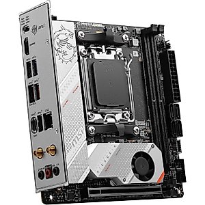 MSI MPG B650I Edge WiFi Gaming Motherboard (AMD Ryzen 9000/8000/7000 Series Processors, AM5, DDR5, PCIe 4.0, M.2, SATA 6Gb/s, USB 3.2 Gen 2, HDMI, Wi-Fi 6E, Bluetooth 5.3, 2.5Gbps LAN, Mini-ITX)