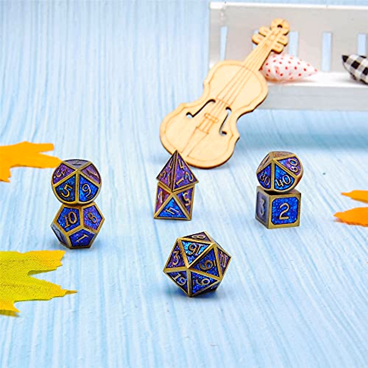 DND Role Playing Dungeons and Dragons Metal Dice Set Pathfinder RPG Games DND Dice