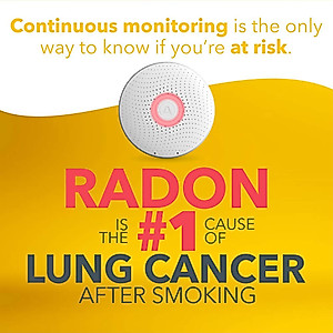 Airthings Wave 1st Generation - Smart Radon Detector with free app – Easy-to-Use – Temp and Humidity – Accurate – No Lab Fees – Battery Operated