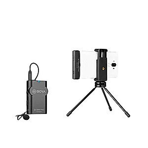 Boya 2.4G Wireless Microphone Kit for Type-C Devices 1+1, Black, (BY-WM4PRO-K5)