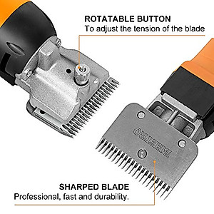 BEETRO Horse Clipper Electric Animal Grooming Kit for Horse Equine Goat Pony Cattle,500W Professional Horse Shears, with an Extra Set of Shearing Blades