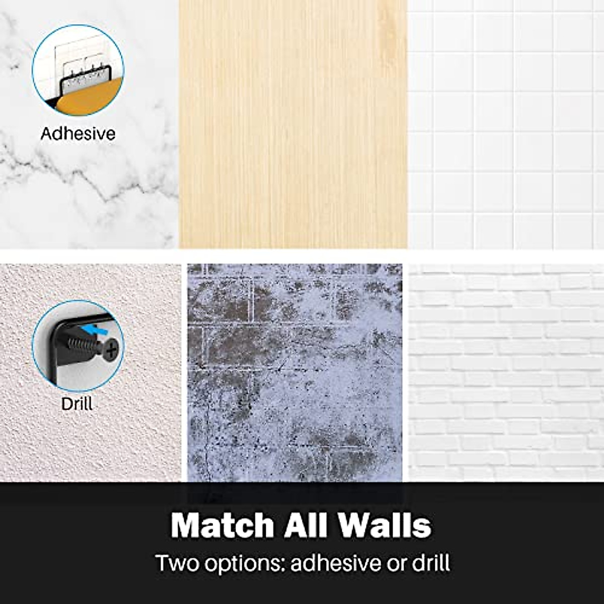 YAWSOUP Shower Caddy Shelf 4 Pack+ 2 Pack