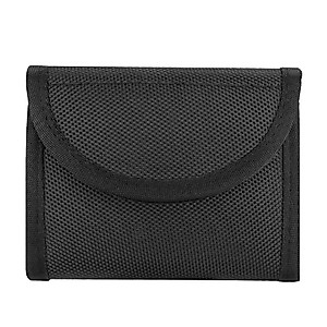 Glove Pouch for Duty Belt, Double Glove Holder Latex Disposable Pouch Nylon for Police Firefighter EMS Paramedic First Responders Ullnosoo for 2 and 2.25" Belt