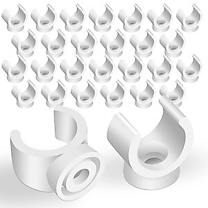 1/2 Inch PEX Clips Pipe Hangers Clamps PEX Holder Pipe Support Plastic 16 mm PEX Tubing Clamps PEX Hangers Water Pipe Support Clamp Clips Socket (100 Packs)